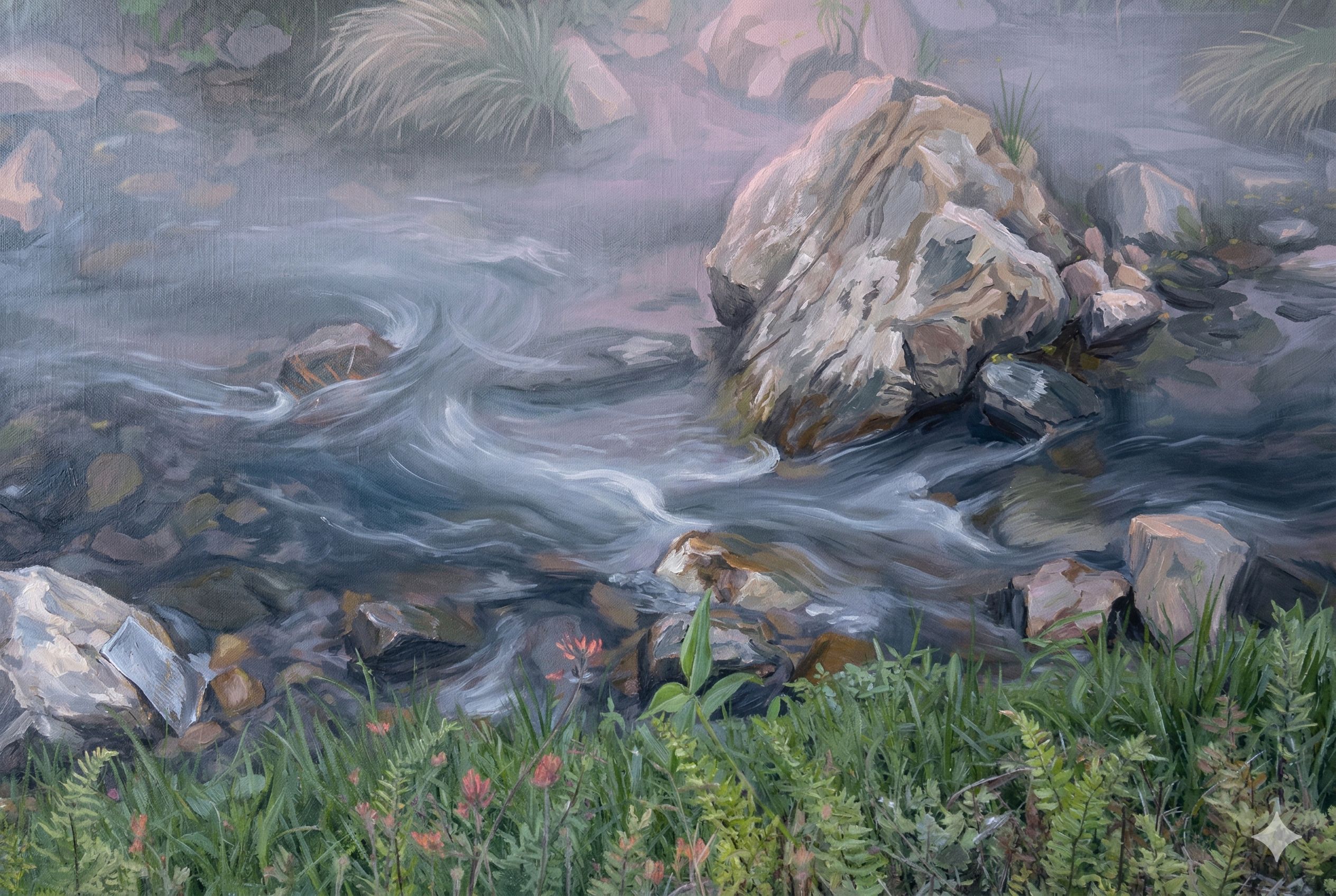 Stream in the mist. by Lian van den Heever — YouPic
