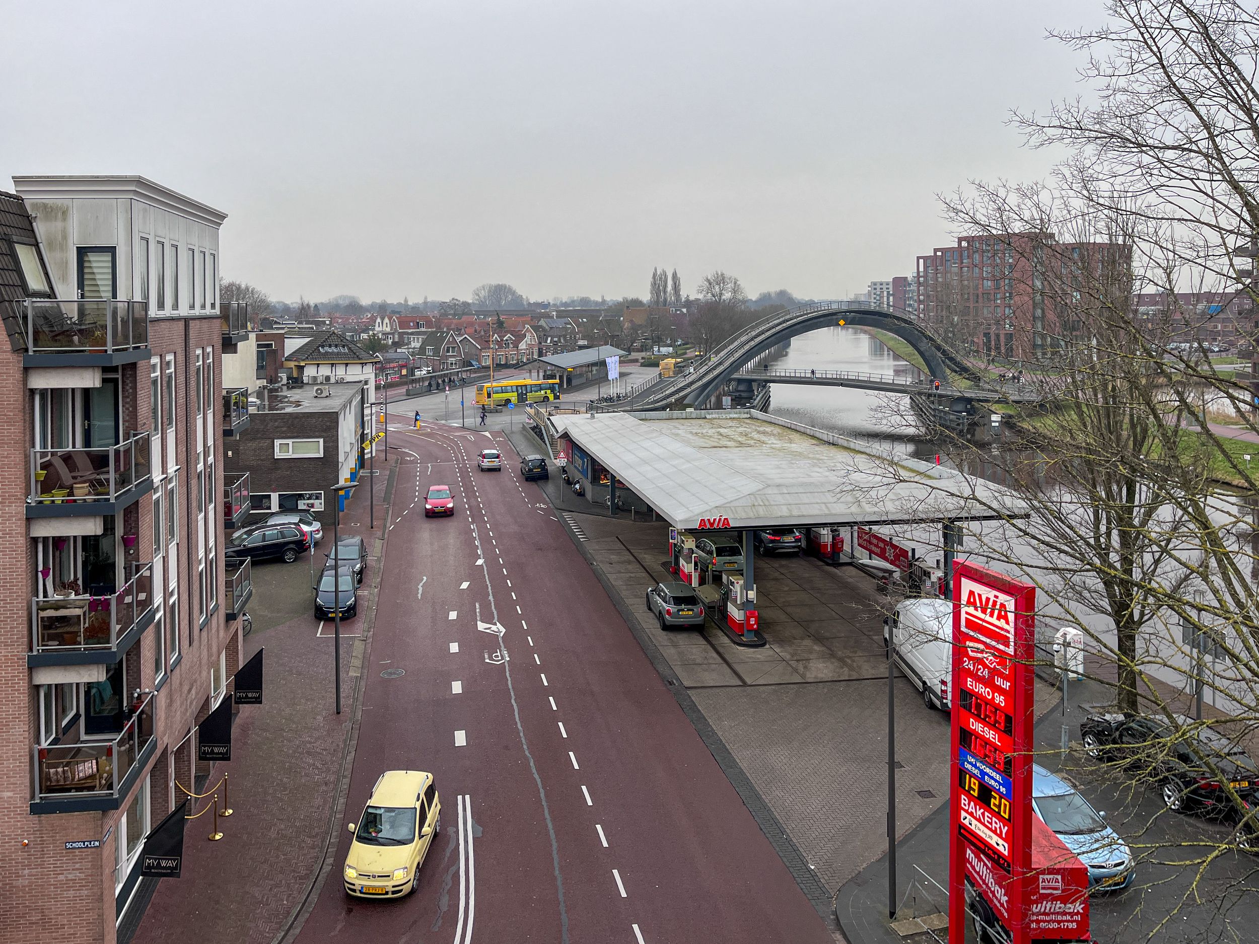 View of the Tram Square and the Melkweg Bridge by Rob Stegenga on YouPic