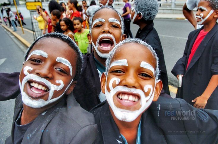 Local Dominican kids take part in a carnival in Santiago, Dominican ...